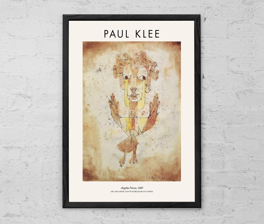 Angelus Novus Art Print: Paul Klee Abstract Angel, Modern Home Decor - Etsy