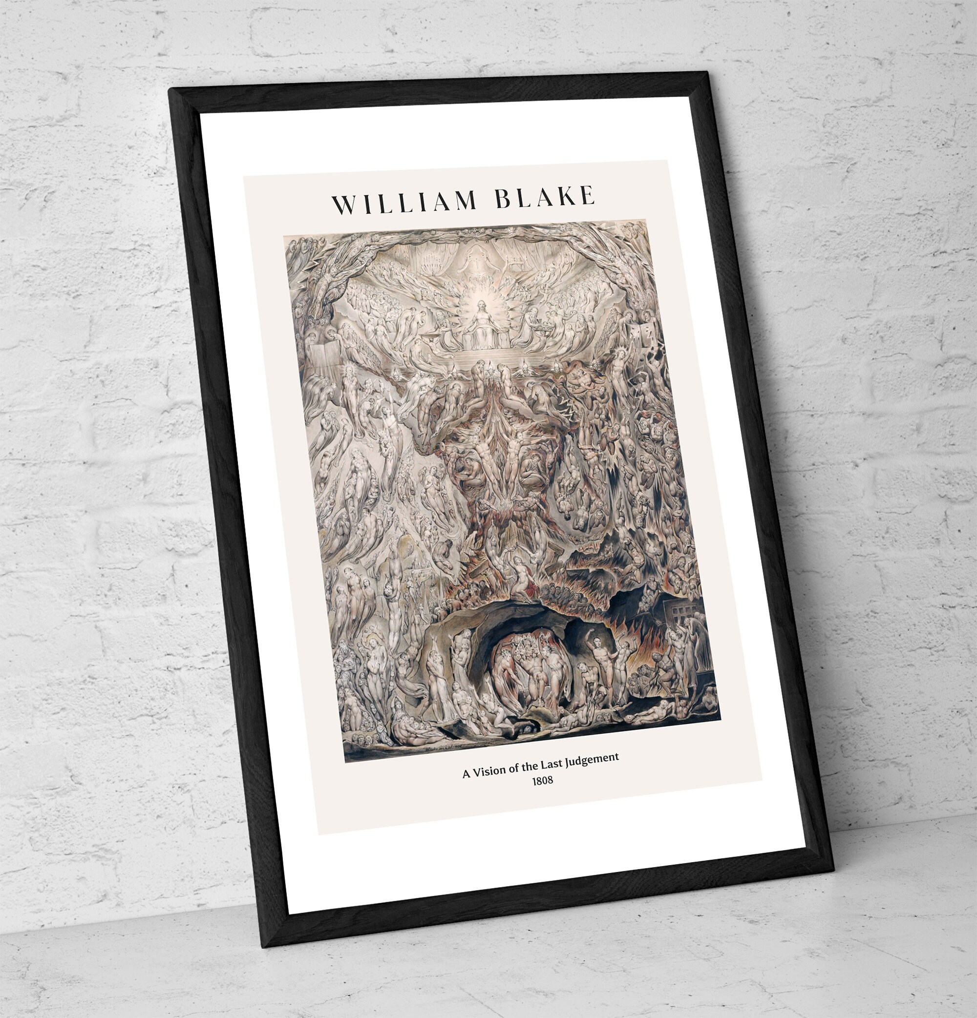 William Blake 'last Judgement' Art Print: Visionary Romanticism Wall ...