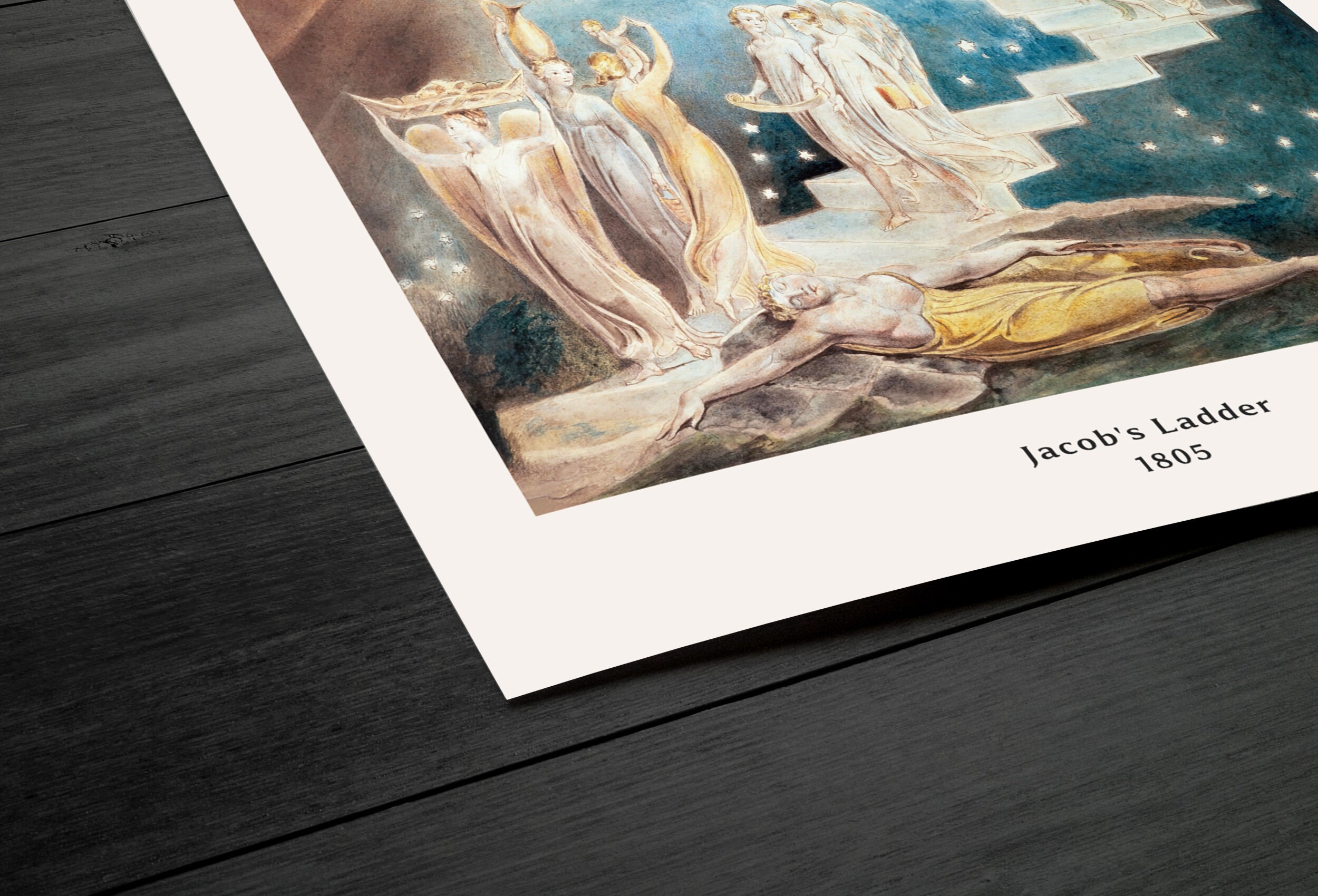 William Blake Jacob's Ladder Fine Art Print - Etsy