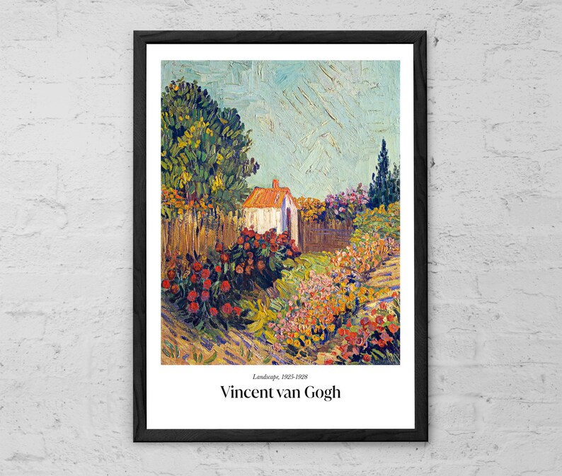 Landscape - Vincent Van Gogh - Art Print - Rural Landscape Painting ...