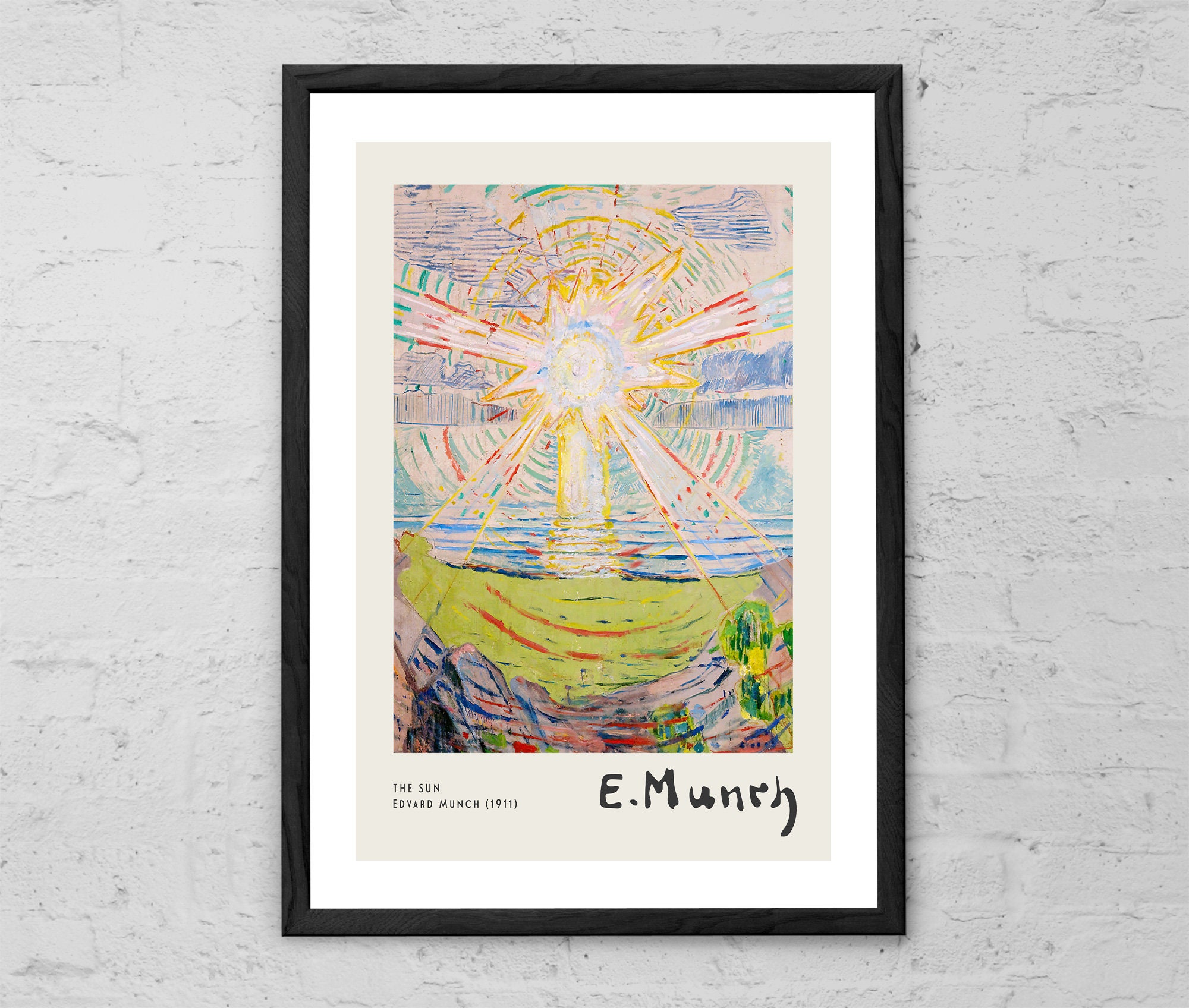 The Sun Edvard Munch Fine Art Print Edvard Munch Print Munch Art Print ...