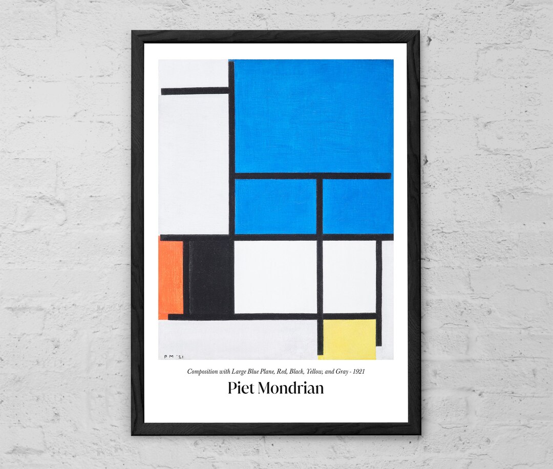 Piet Mondrian Art Print: Bauhaus Modern Abstract Wall Art - Etsy UK