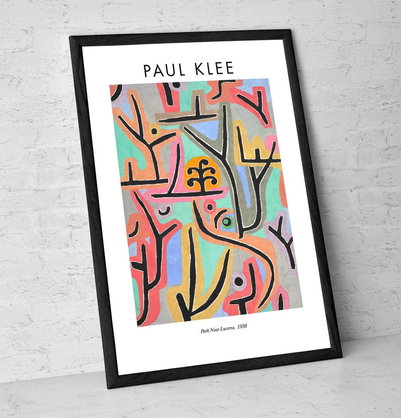Paul Klee Park Near Lucerne Art Print Modern Home Decor - Etsy