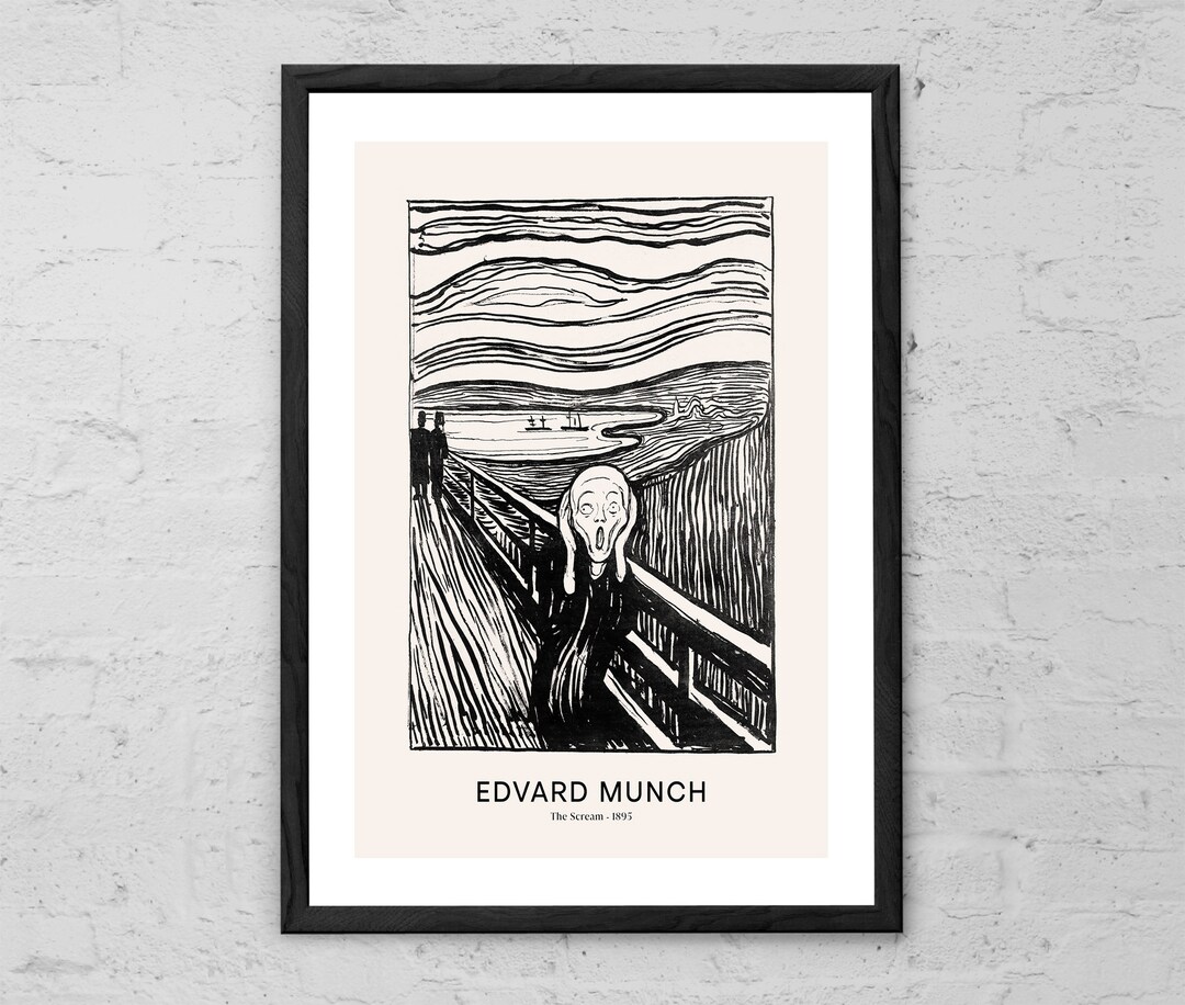 Edvard Munch 'the Scream' Fine Art Giclée Print - Etsy