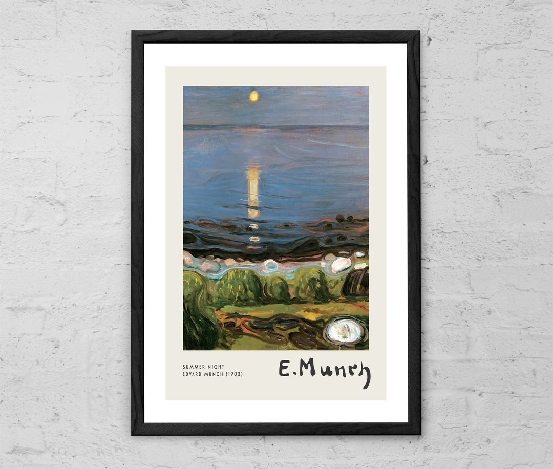 Summer Night - Edvard Munch - Fine Art Print - Edvard Munch Print ...