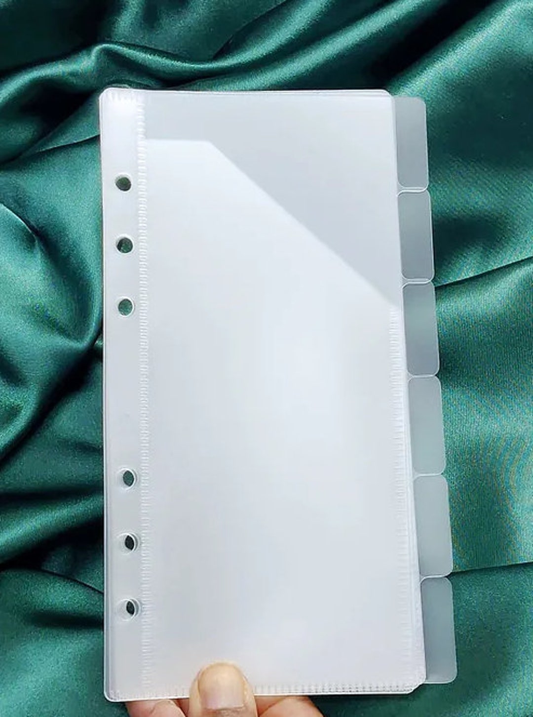 A6 Frosted Matte Tabbed Pocket PVC Cash Envelopes Set of 6 - Etsy