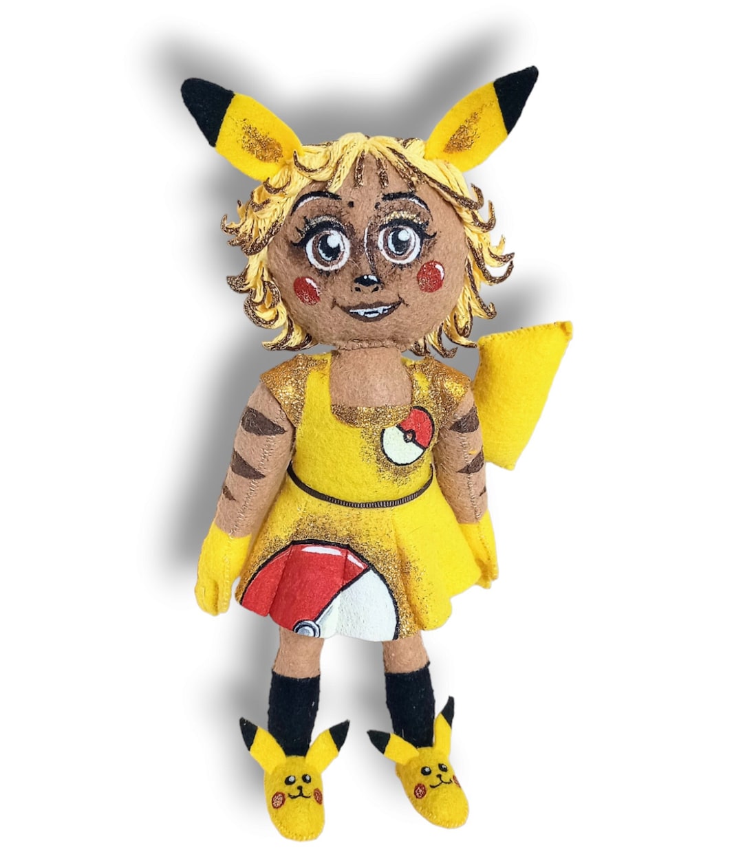 Pikachu Lady Doll handmade - Etsy