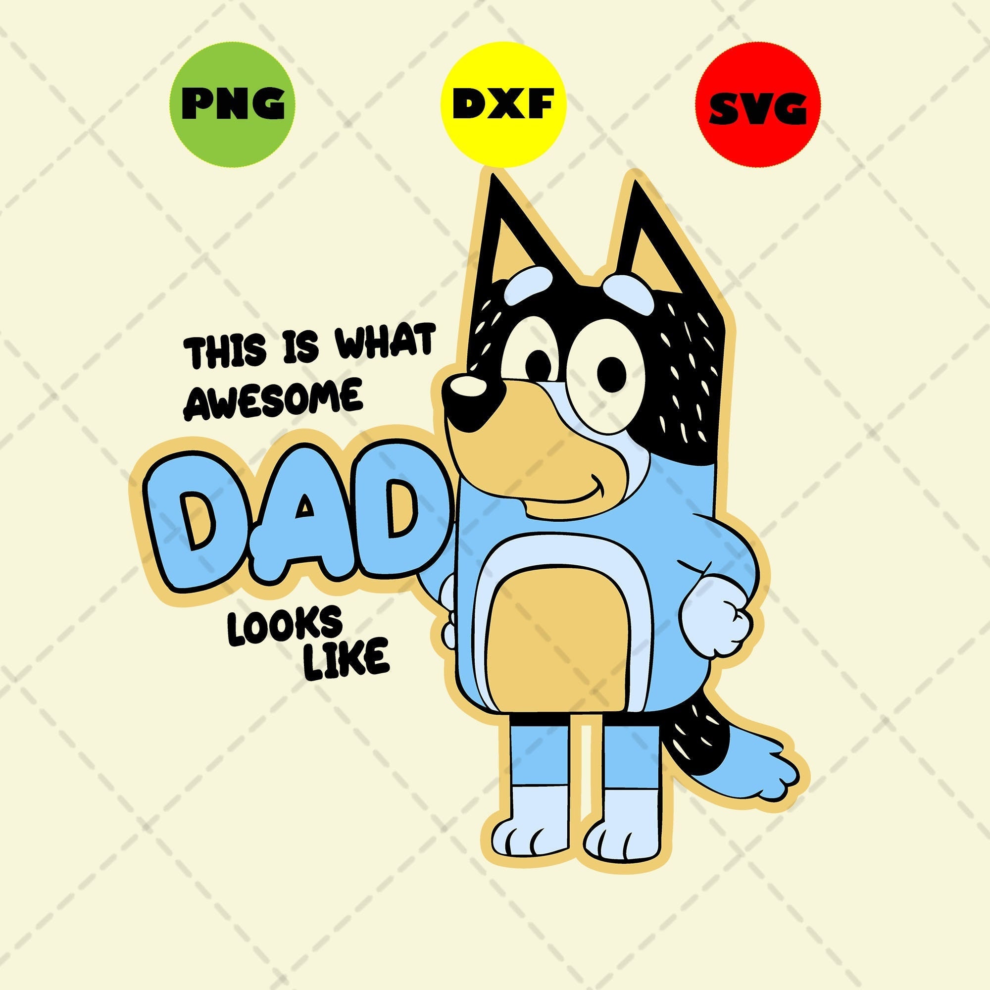 Bluey SVG DXF Bingo Bluey Dog Svg Files for Cricut and - Etsy Denmark