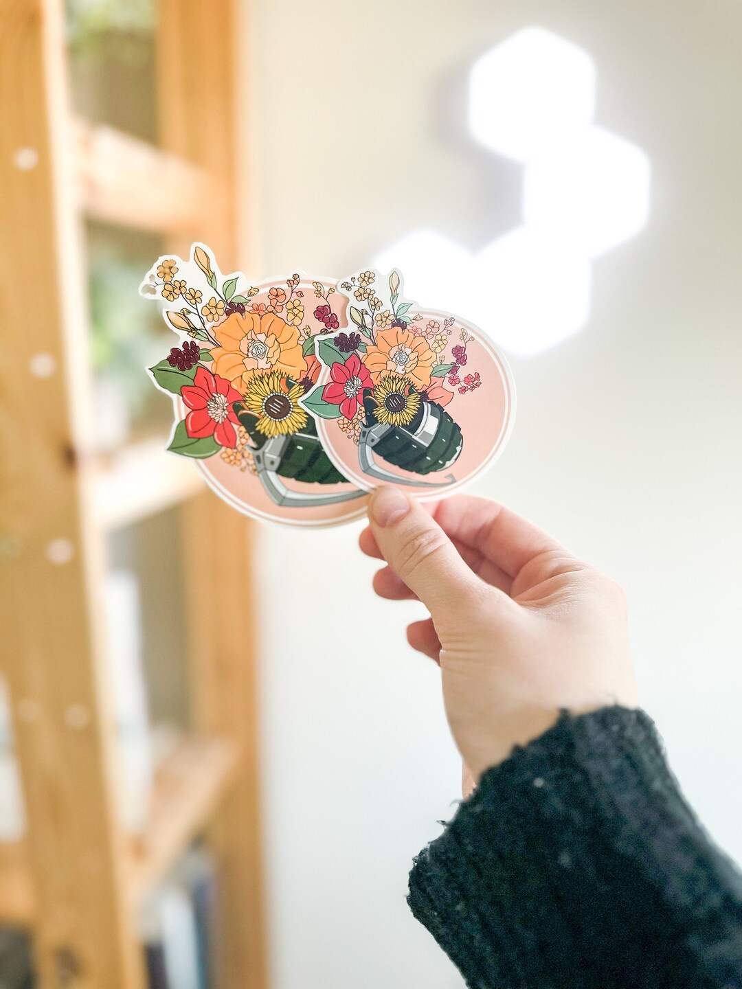 Inspired Floral Glossy Stickers - Etsy