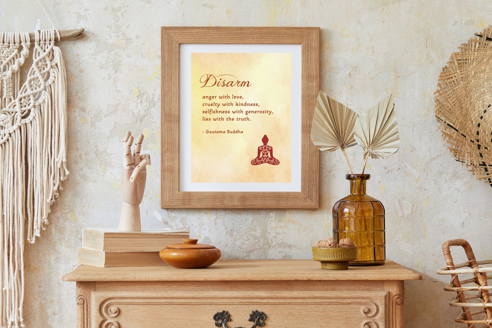 Printable Digital Wall Art, Inspirational Positive Quote, Buddha Quote ...