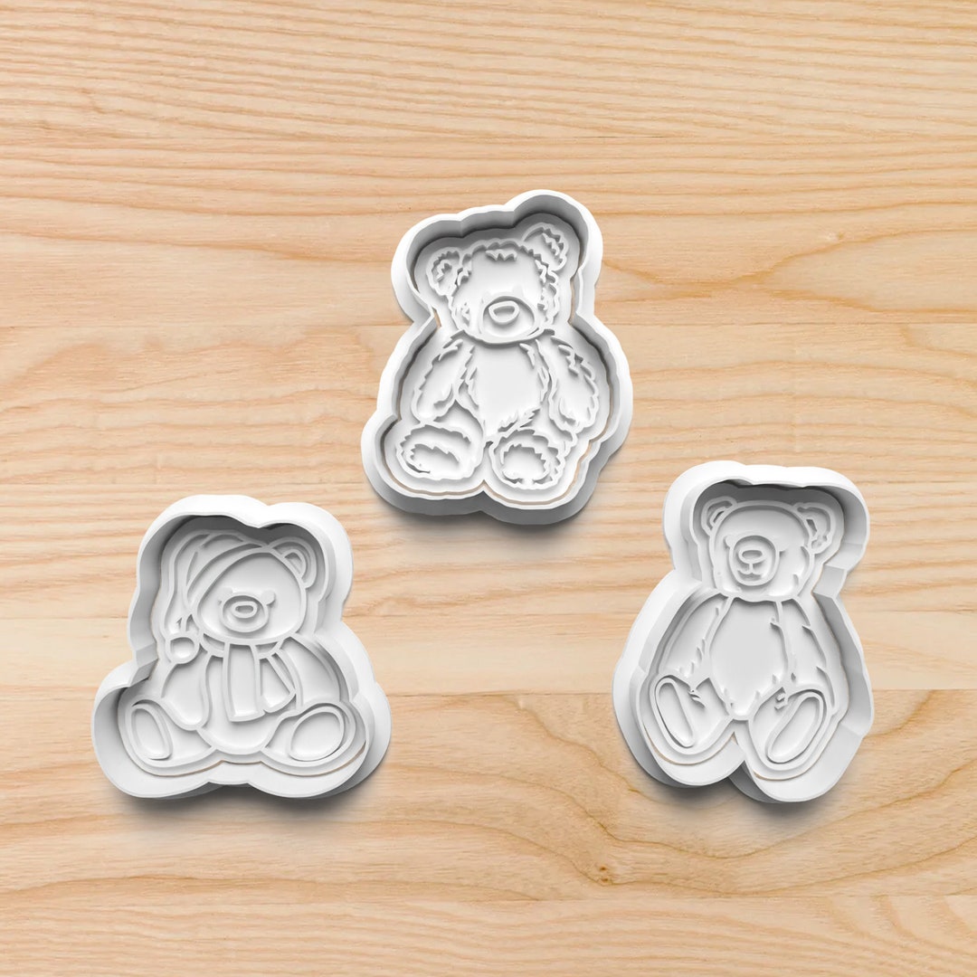 Teddy Bear Cookie Cutters Cuddly Bear Cookie Cutters Cookie Cutters for ...