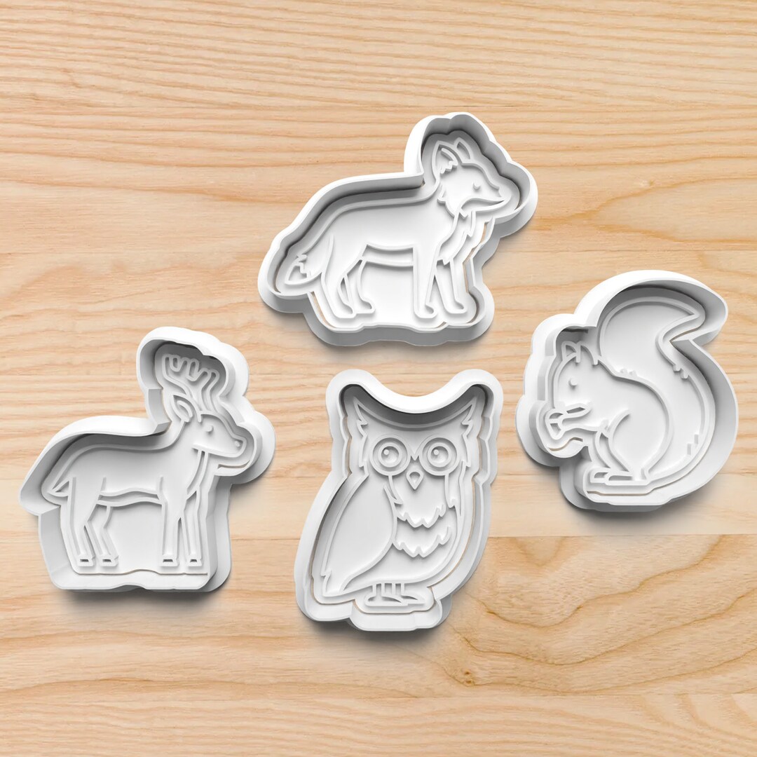 Forest Animal Cookie Cutters || Cute Wild Animal Cookie Cutters || Fox ...