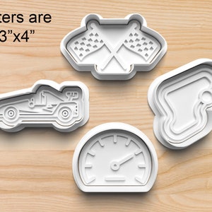 Racing Cookie Cutters || Race Car Cookie Cutters || Car Racing Gift ...