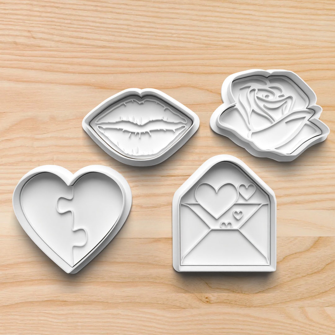 Valentine Love Cookie Cutter Set – Sweet & Playful Designs - Etsy