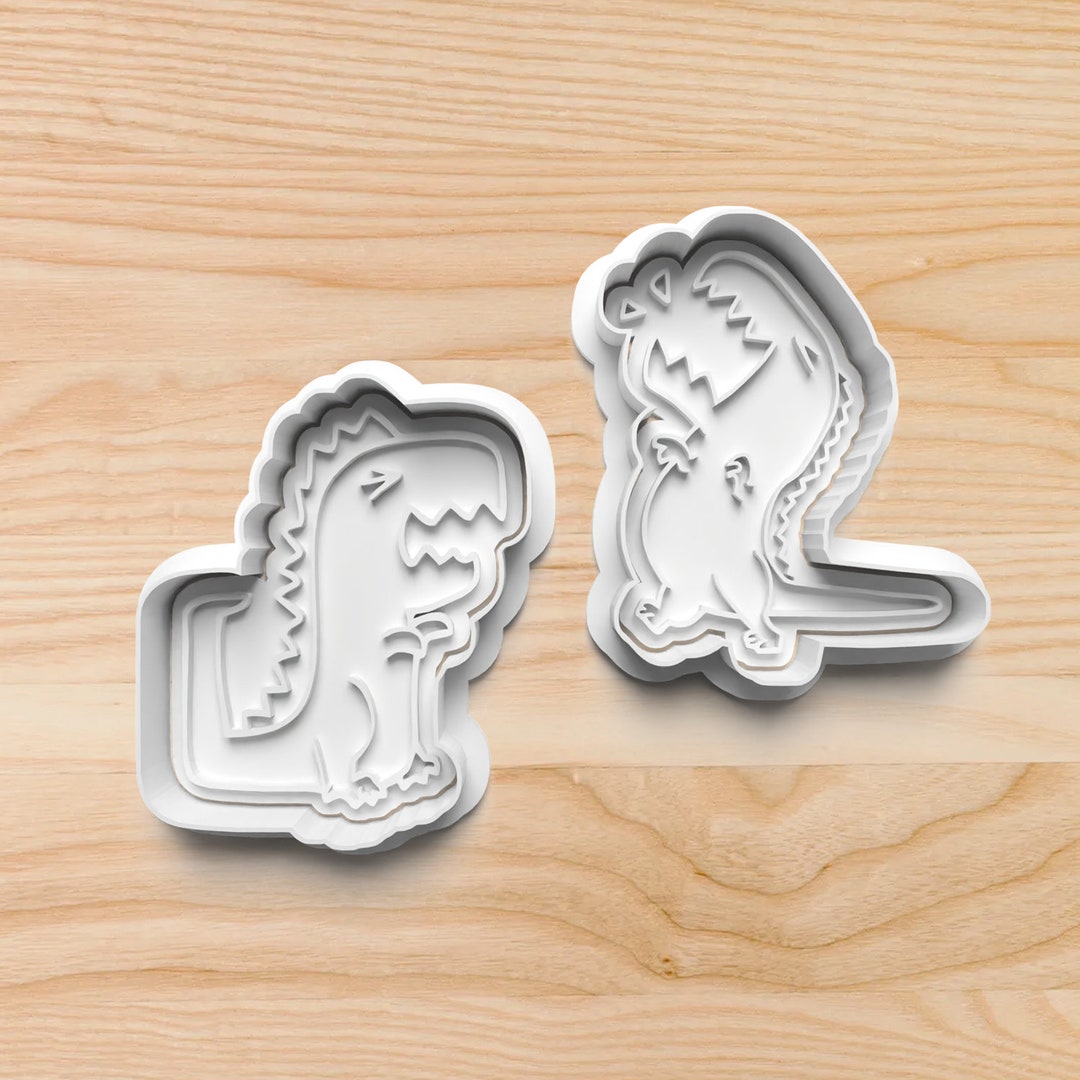 T-rex Cookie Cutter Set: 3D Printed Animal Cutter - Etsy