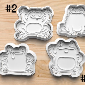 Frog Cookie Cutter Set || Cute Frog Cookie Cutters || Frog Tongue ...