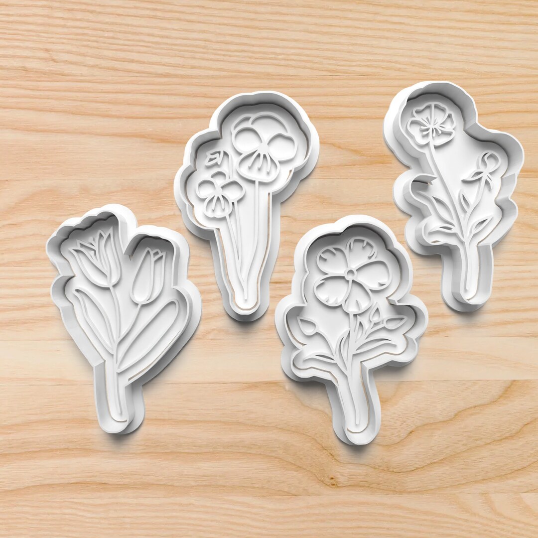 Flower Cookie Cutters || Flower Bouquet Cookie Cutters || Mother's Day ...