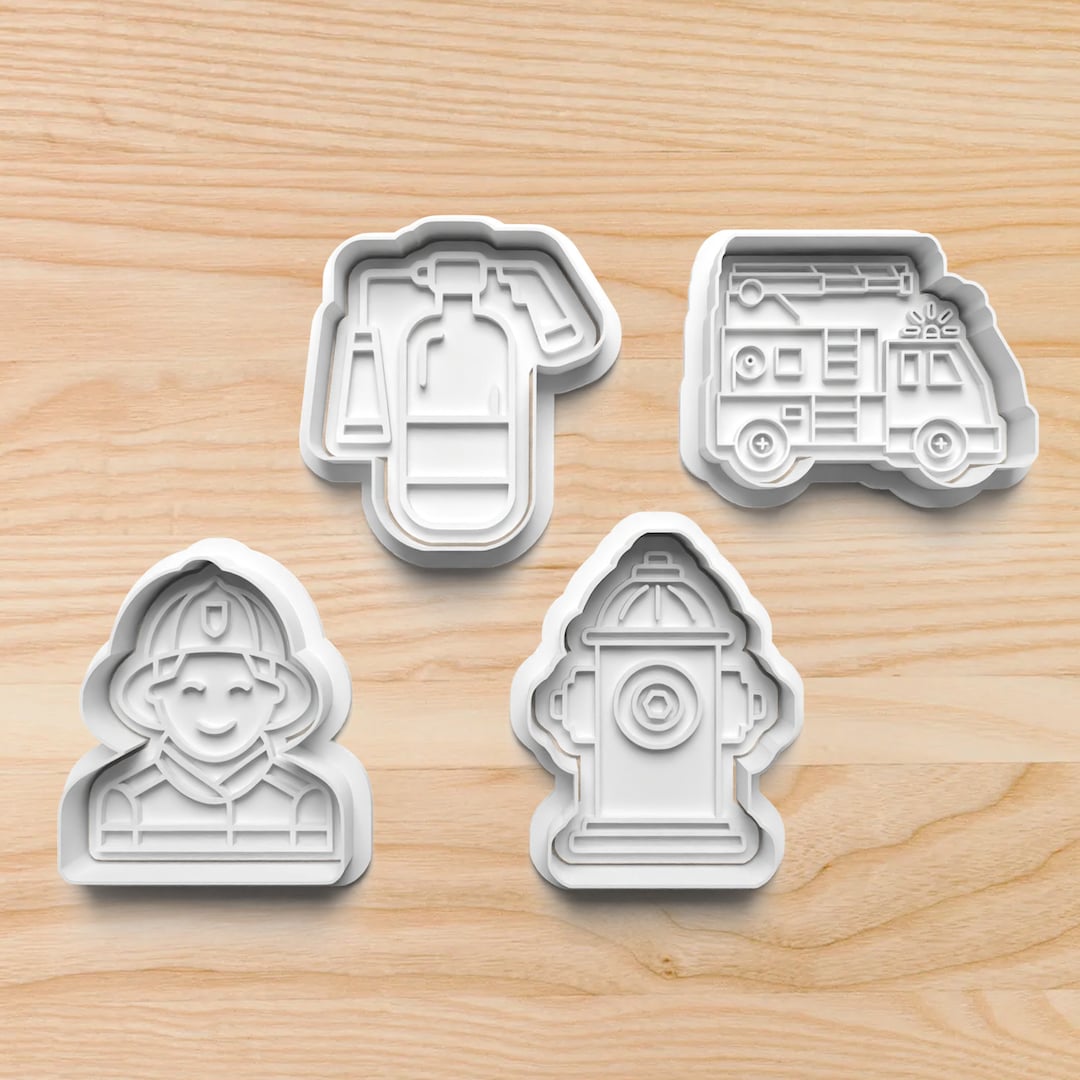 Firefighter Cookie Cutters || Fire Department Cookie Cutters ...