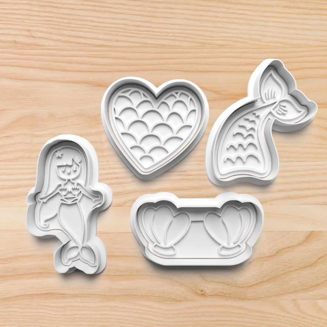 Mermaid Themed Cookie Cutters || Mermaid Cookies || Mermaid Tail ...