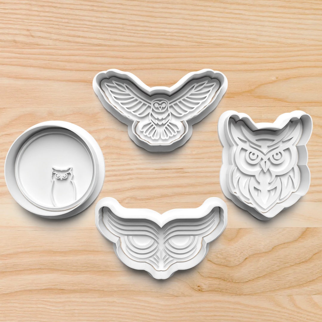 Owl Cookie Cutters || Flying Owl Cookie Cutters || Owl Moon Cookie ...