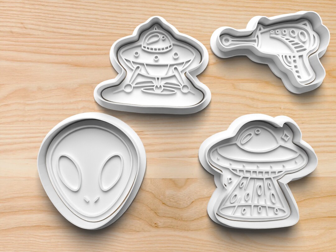 Alien Cookie Cutters UFO Cookie Cutters Alien Abduction - Etsy