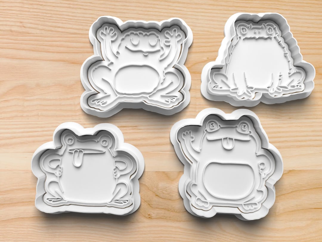 Frog Cookie Cutter Set Cute Frog Cookie Cutters Frog Tongue Cookie ...