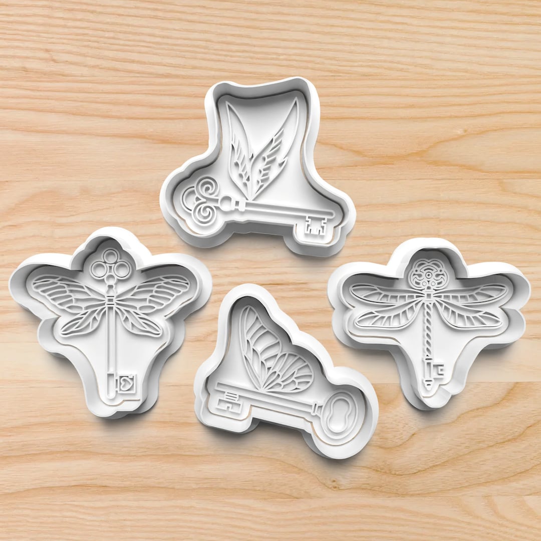 Magical Keys Cookie Cutter and Stamp Flying Keys Cookie Cutters Fantasy ...