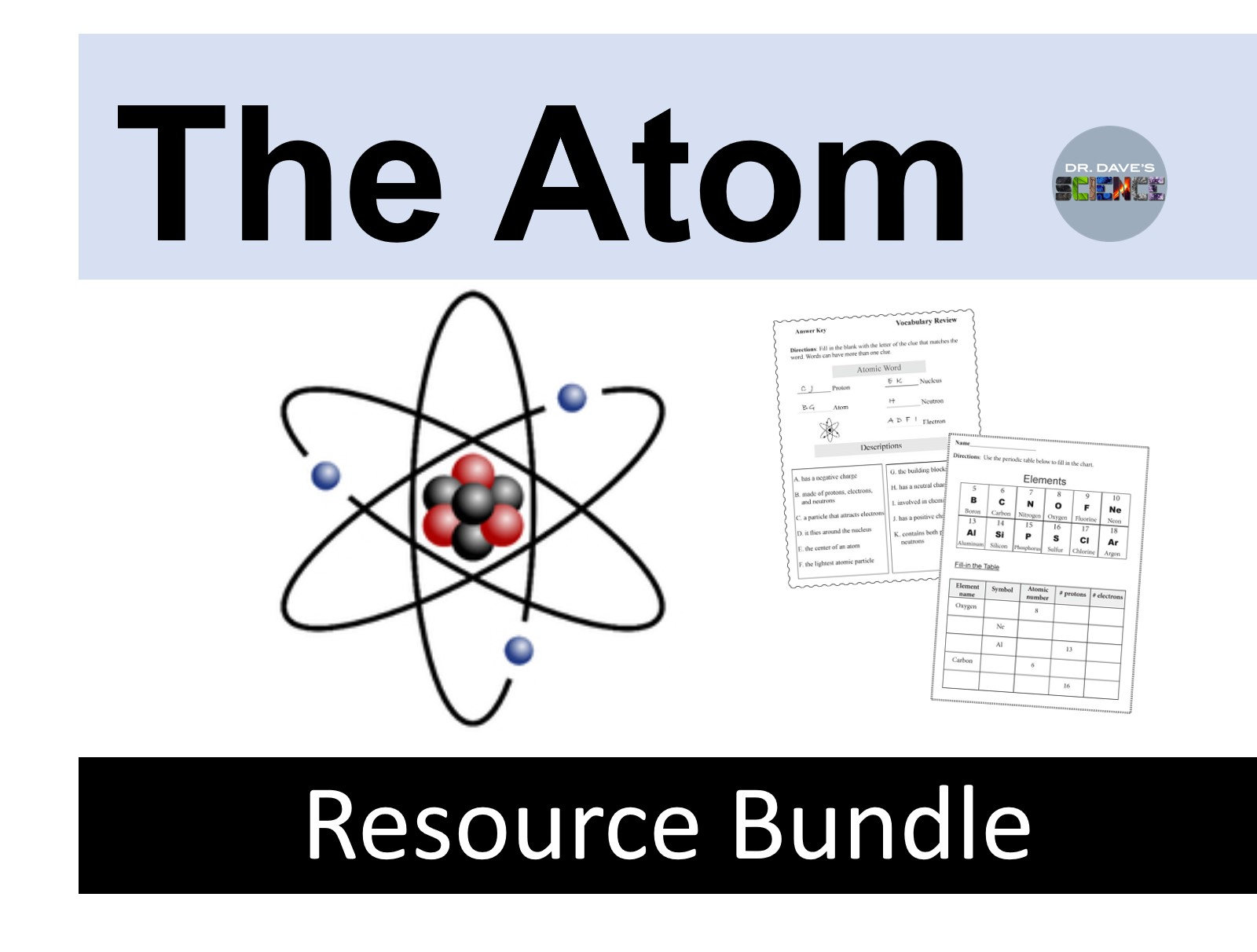 Atoms and Atomic Structure Resource Packet - Etsy