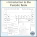 Atoms and Atomic Structure Model and Worksheets, Periodic Table 5th ...