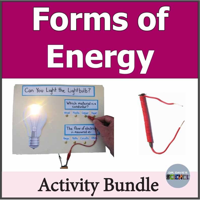 Forms of Energy and Energy Transformations Activity Packet - Etsy