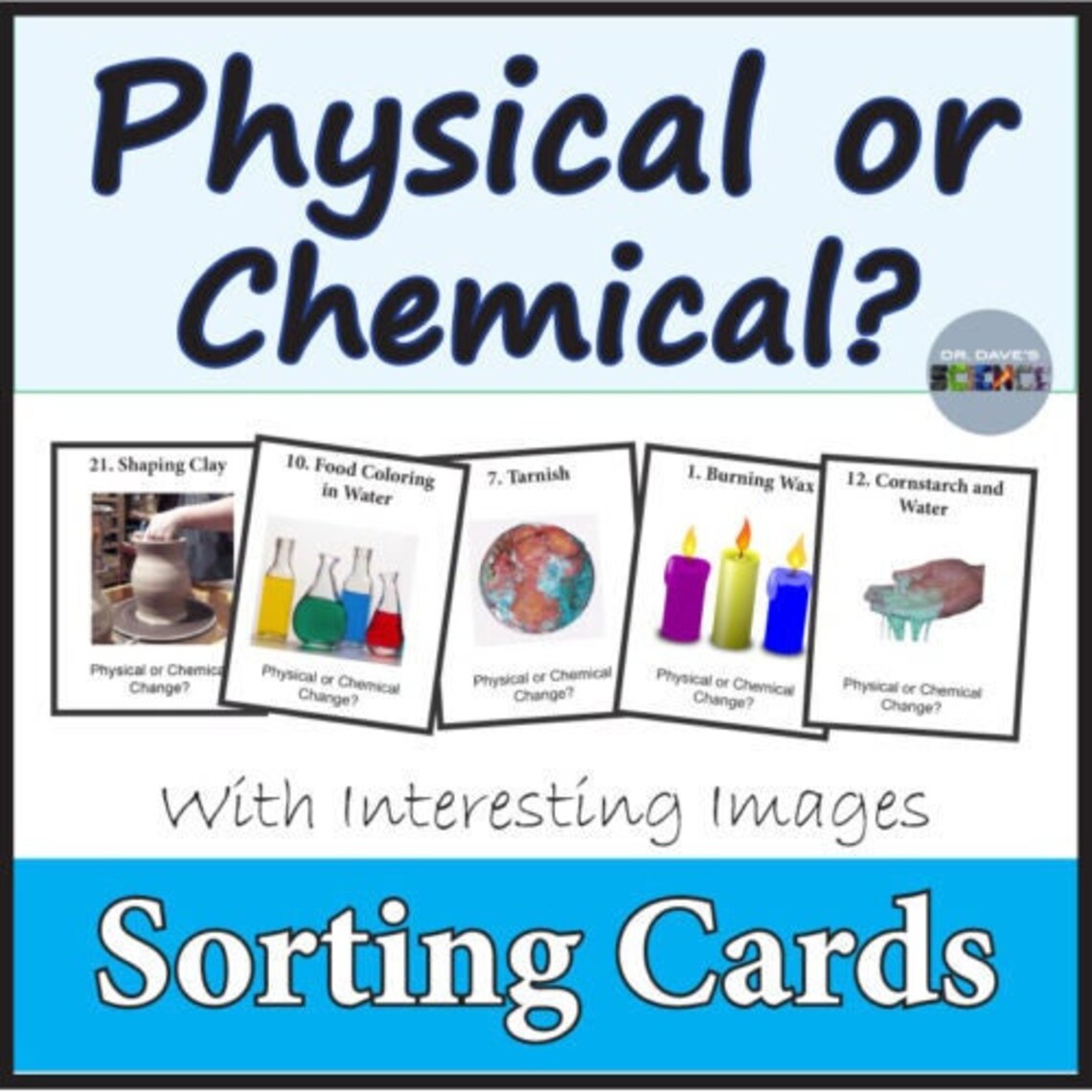 Physical and Chemical Changes Sort Cards - Etsy