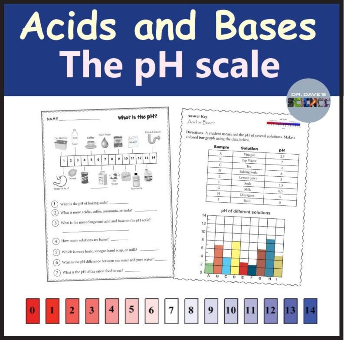 Acids Bases and Ph Scale Lab Activities Reading Comprehension ...
