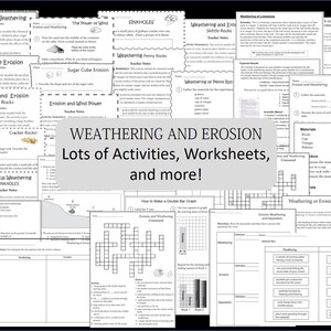 Weathering and Erosion Activities - Etsy