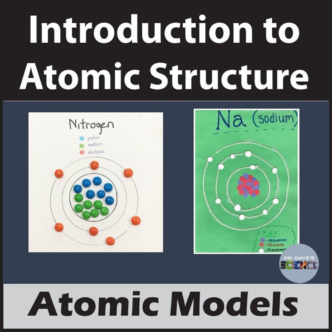 Atoms and Atomic Structure Model and Worksheets, Periodic Table 5th ...