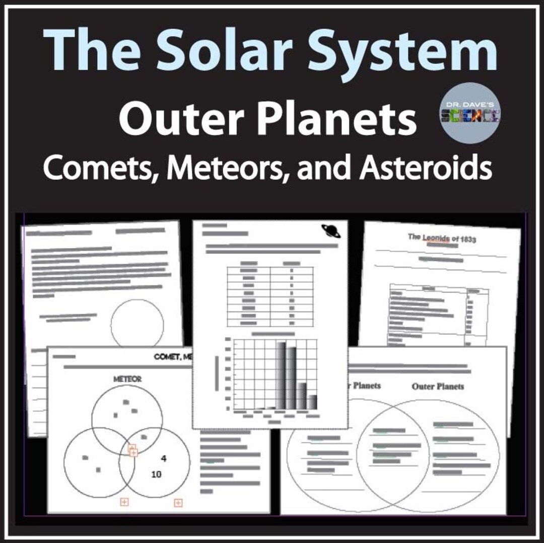 Outer Solar System Worksheet