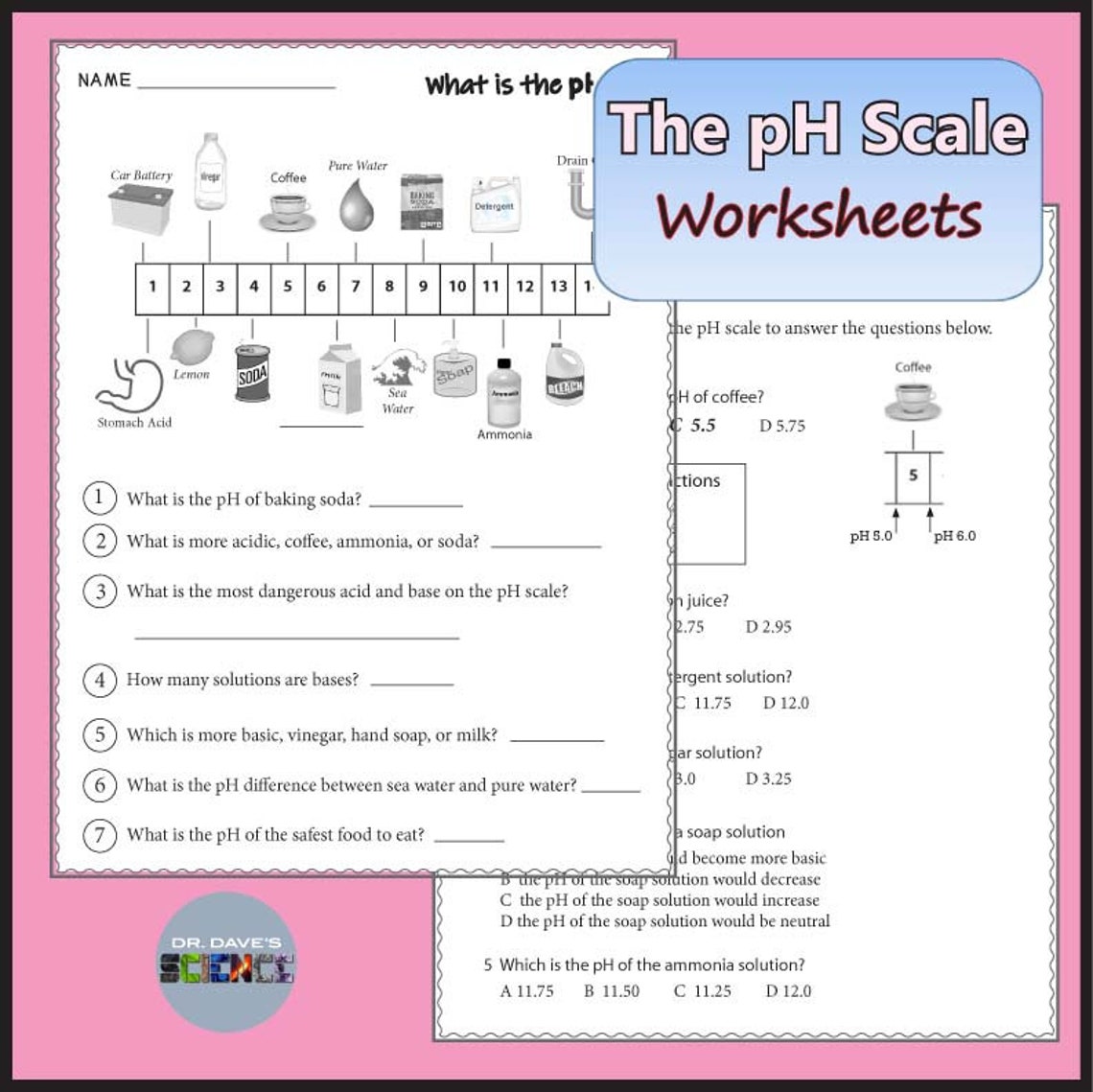 Acids Bases and Ph Scale Lab Activities Reading Comprehension ...