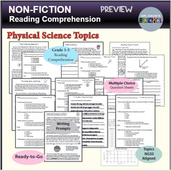 Science Reading Comprehension Passages Physics, Forces and Energy - Etsy