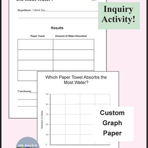 Paper Towel Science Independent and Dependent Variables - Etsy