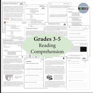 Earth Science Reading Comprehension Passages and Questions - Etsy