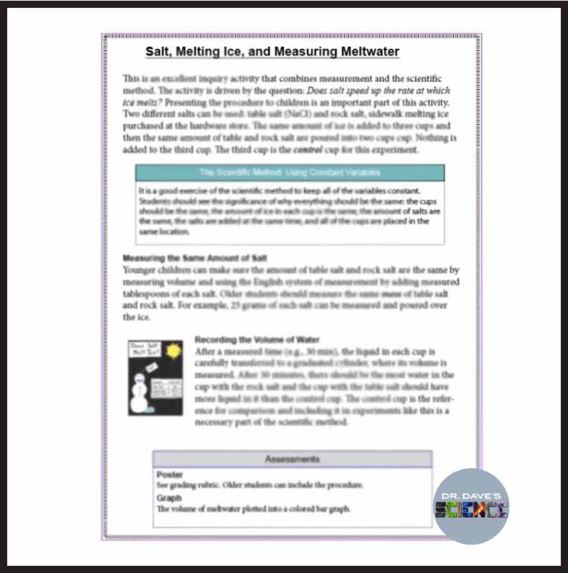 Melting Ice Activity, Salt and Winter Science Experiments - Etsy