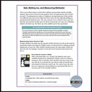 Melting Ice Activity, Salt and Winter Science Experiments - Etsy