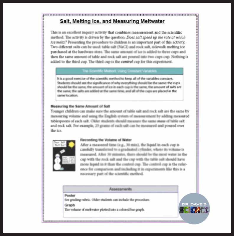 Melting Ice Activity, Salt and Winter Science Experiments - Etsy