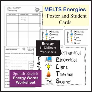 Forms of Energy Worksheets - Etsy