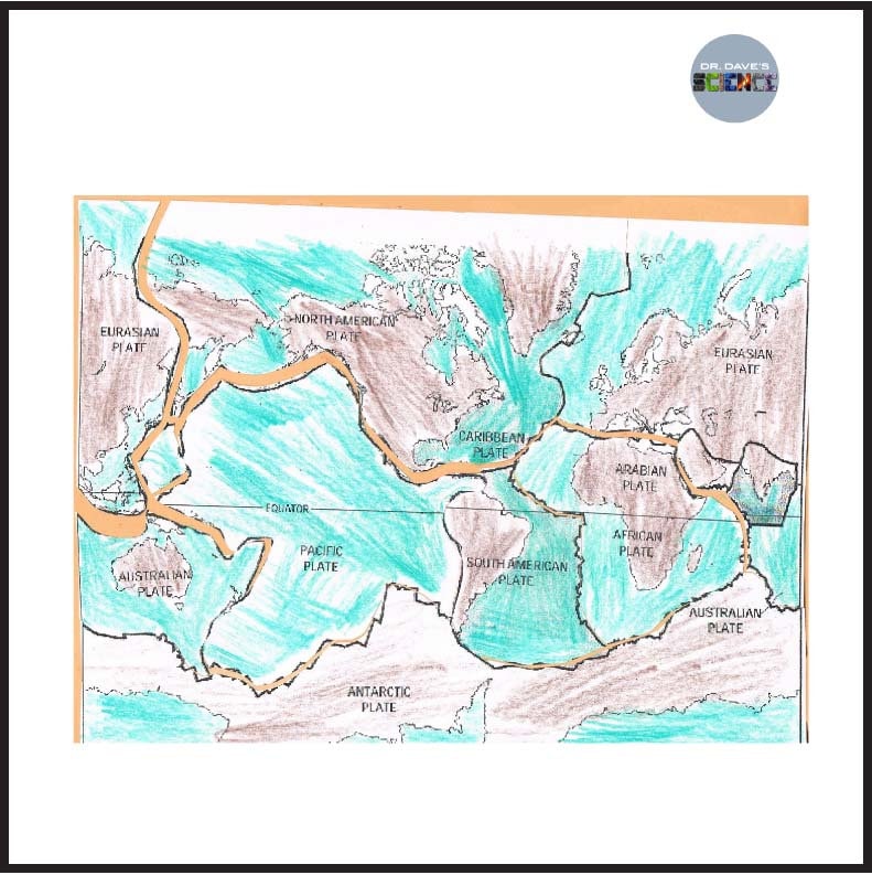 Tectonic Plates Puzzle Earthquake Activity Worksheet - Etsy