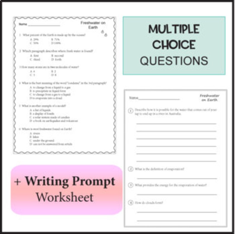 Distribution of Water on Earth the Hydrosphere Science Reading ...
