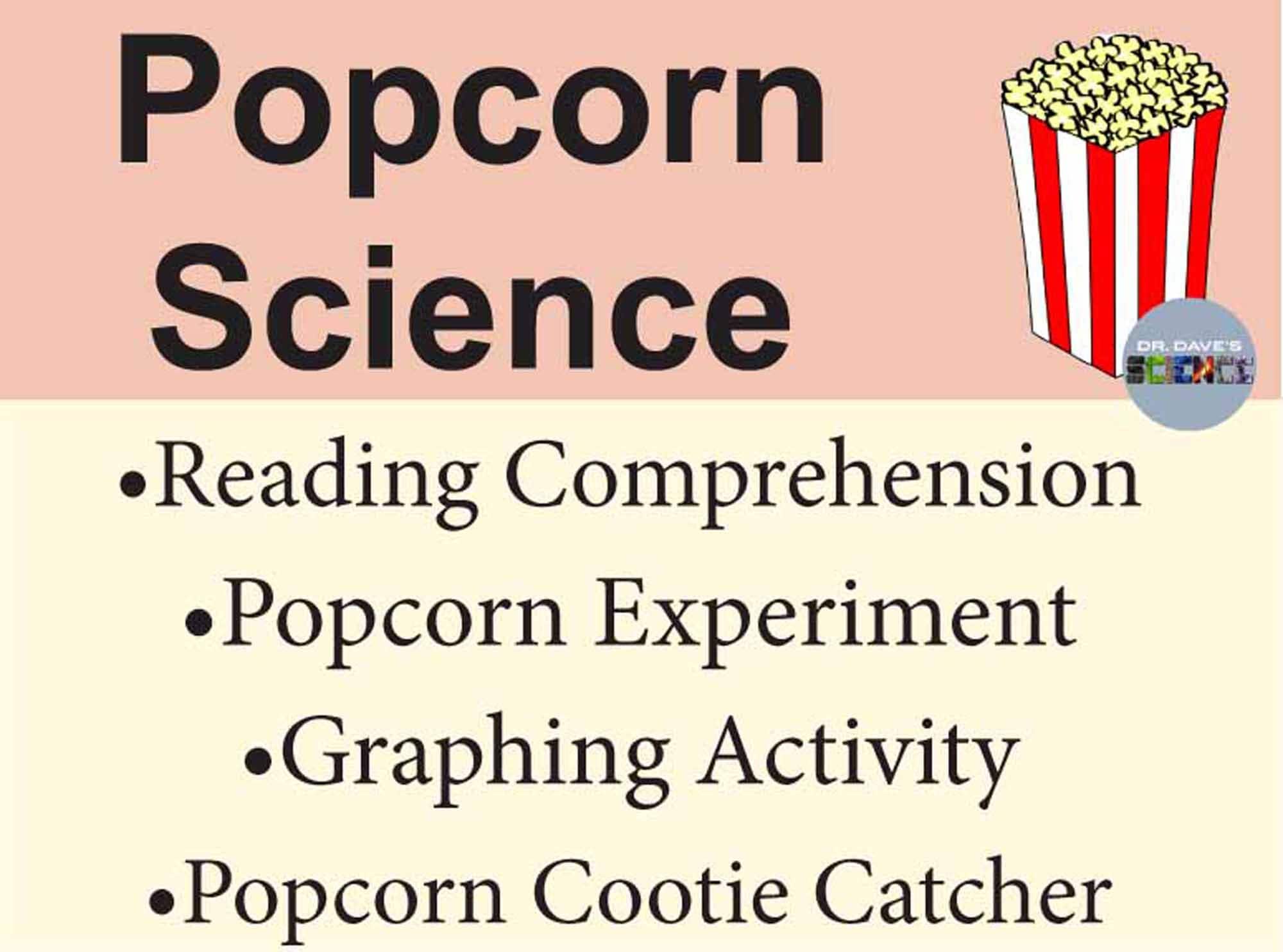 Popcorn Science Activity Experiment Popcorn Reading Comprehension - Etsy