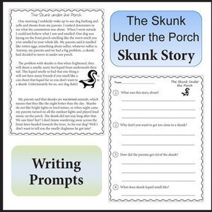 Animal Adaptations Skunk Science Reading Comprehension Passage - Etsy