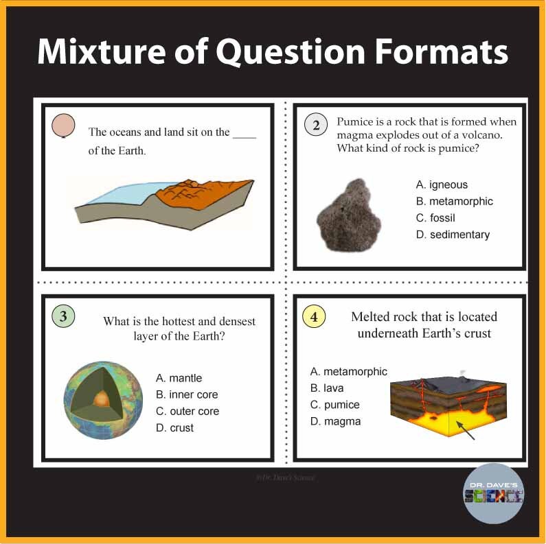 Layers of the Earth Task Card Review - Etsy