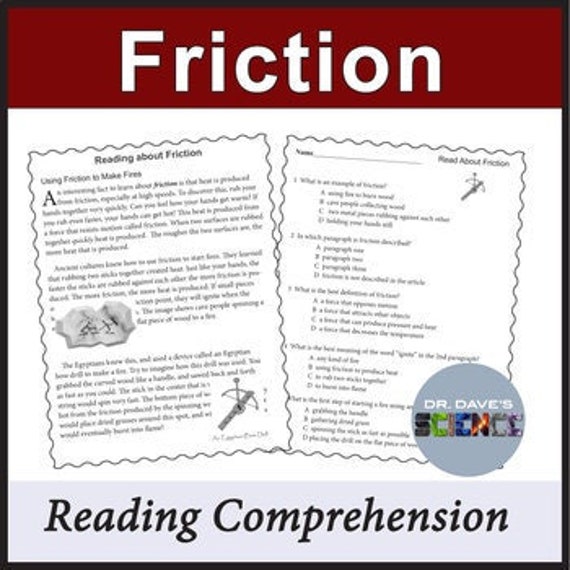 Friction For Kids Worksheets