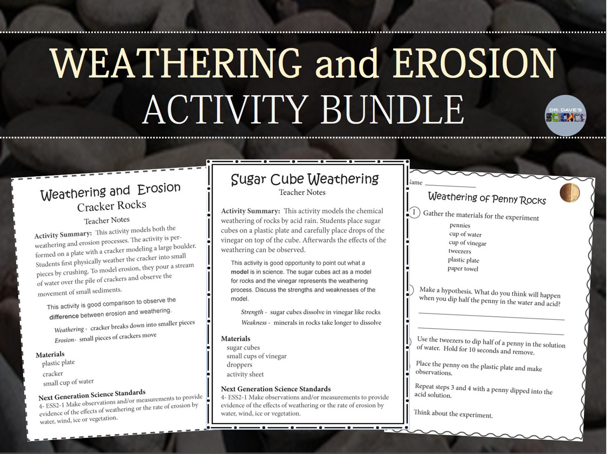 Weathering and Erosion Activities - Etsy